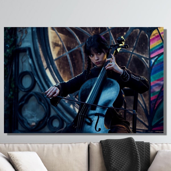 Wednesday Cello Art - Etsy