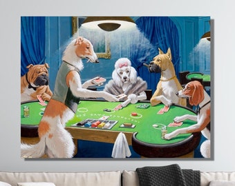 Dogs Playing Poker - Etsy