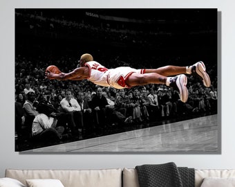 Dennis Rodman Canvas Wall Art - Etsy