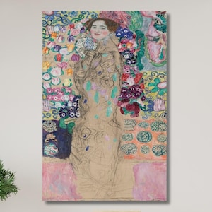 Gustav Klimpt Portrait of Maria Munk Painting Print, Gustav Klimpt ...