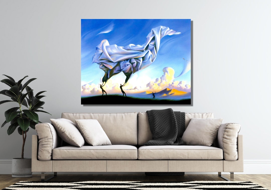 Vladimir Kush Bird Painting Art, Surrealist Poster, Vladimir Kush Print ...