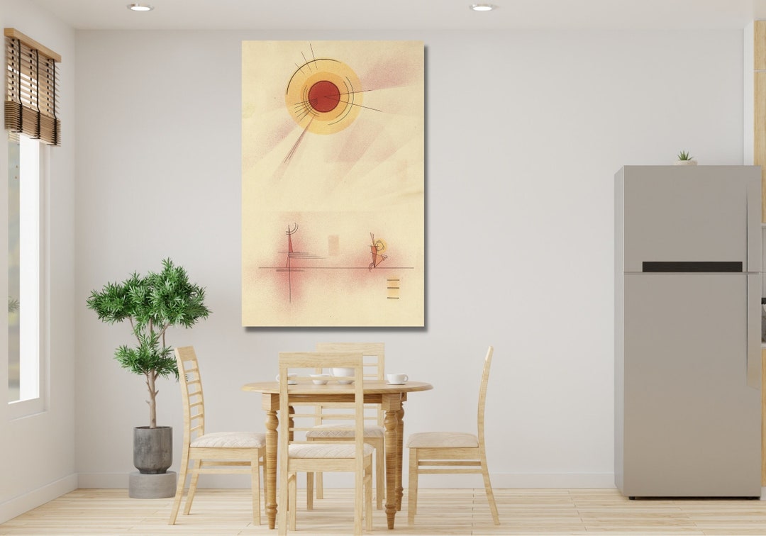 Wassily Kandinsky Sun Painting Artwork Print, Wassily Kandinsky ...