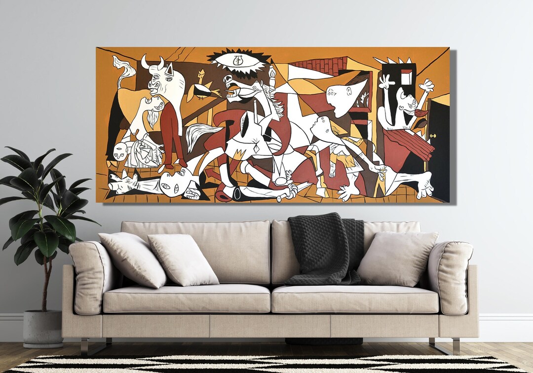 Pablo Picasso Poster, Pablo Picasso Guernica Painting Print Wall Art ...