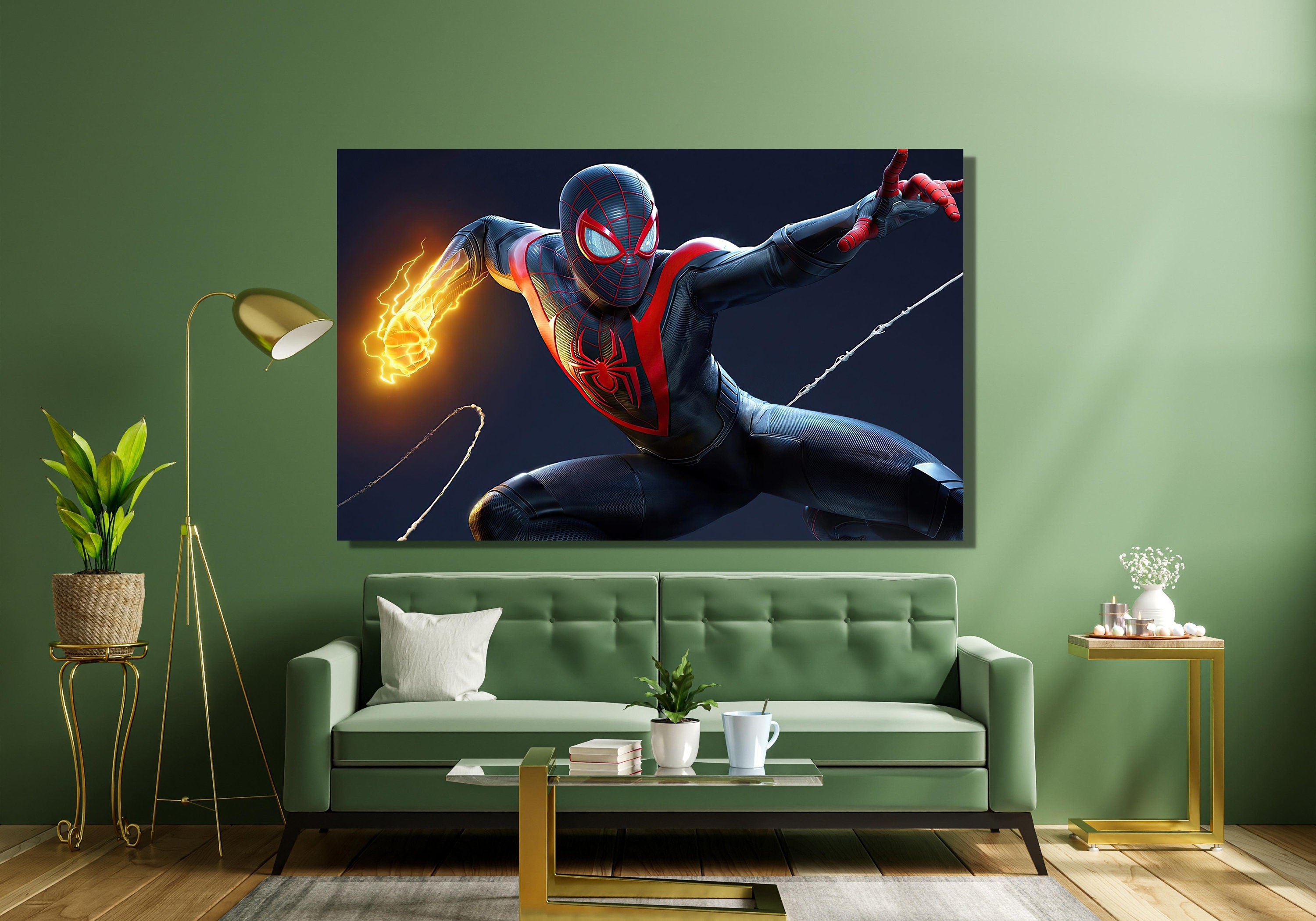 Spiderman Poster Prnt Spiderman Canvas Spiderman Wall Art - Etsy