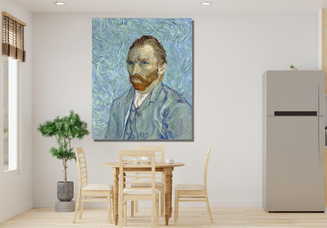 Vincent Van Gogh Self-portrait Poster, Vincent Van Gogh Canvas, Vincent ...