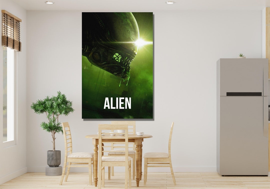 Alien Movie Poster Print Wall Art, Alien Movie Canvas Art, Alien Wall ...
