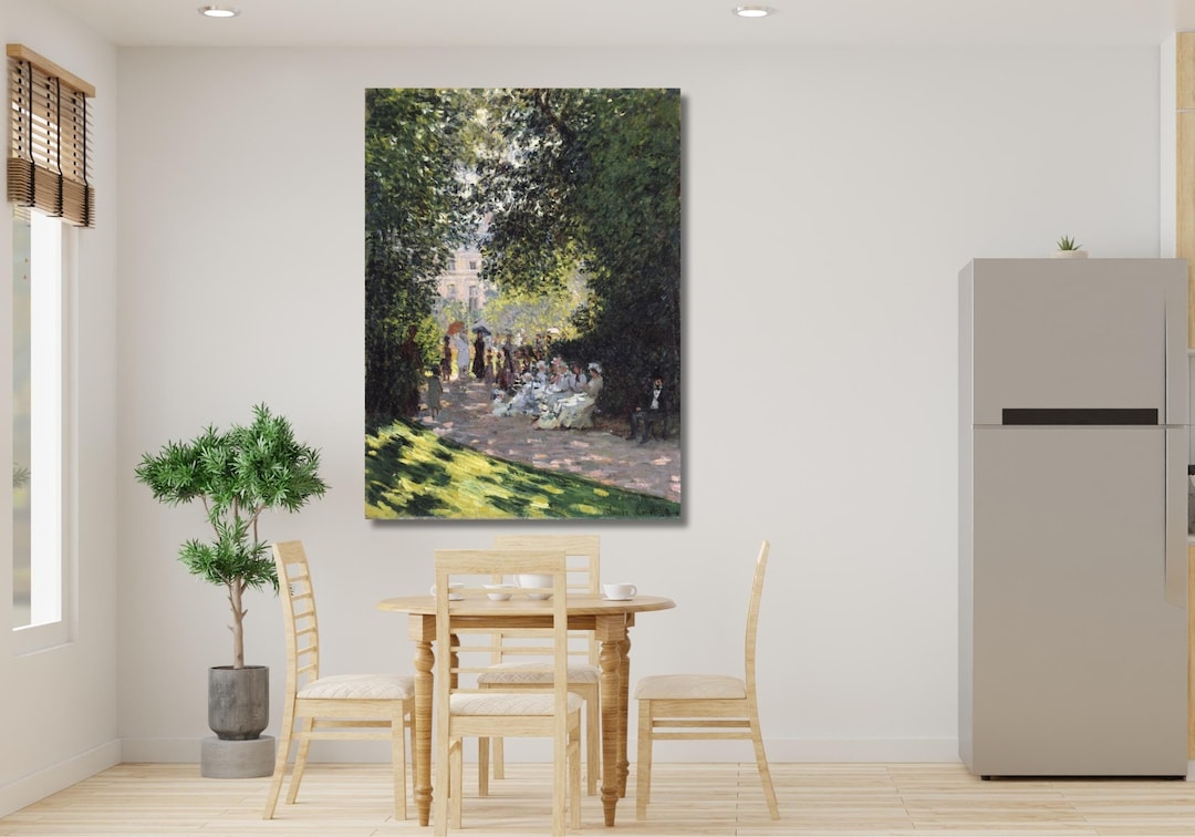 Park Monceau by Claude Monet Painting, Claude Monet Park Monceau Wall ...