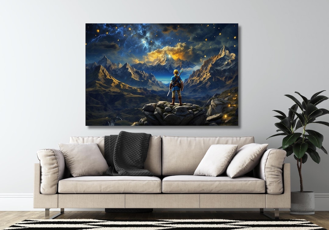 Legend of Zelda Poster Wall Art Print, Legend of Zelda Print on Canvas ...