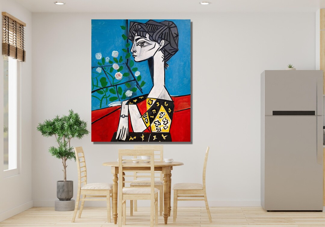 Pablo Picasso Print, Pablo Picasso the Woman Painting Art, Pablo ...