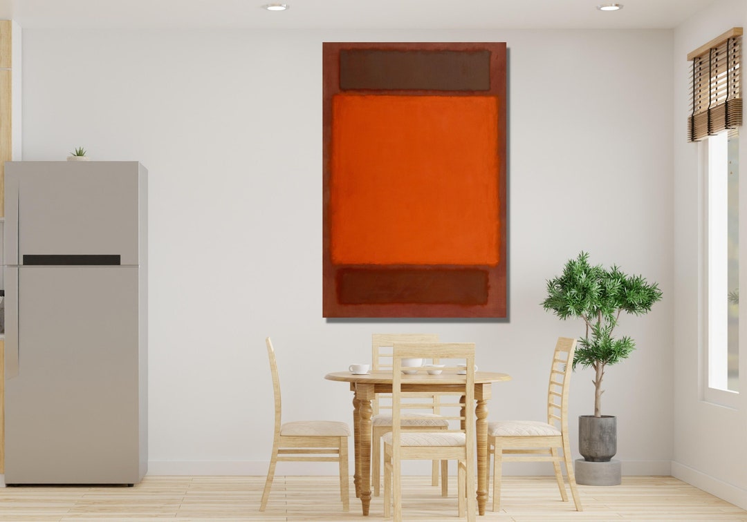 Mark Rothko Brown and Orange Painting Print Art, Mark Rothko Paintings ...