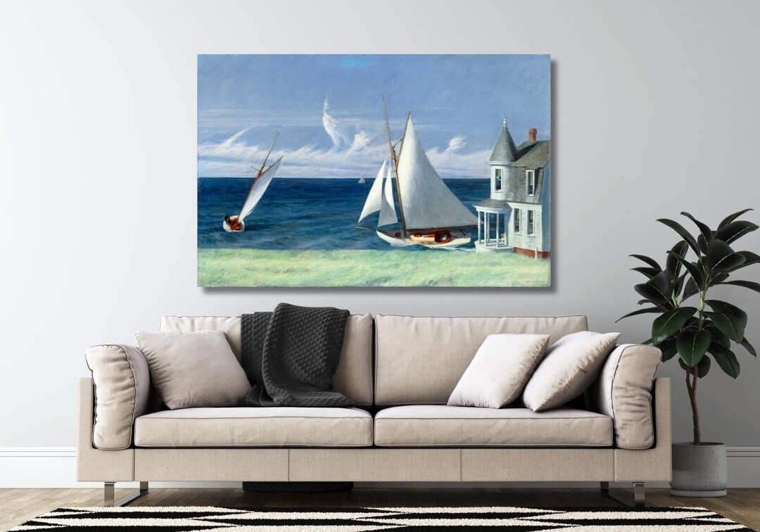 Edward Hopper the Lee Shore 1941 Painting Print Wall Art, Edward Hooper ...