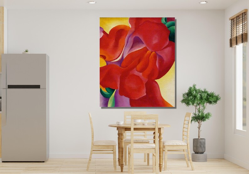 Georgia O'keeffe Flowers, Georgia O'keeffe Workart Canvas,georgia O ...