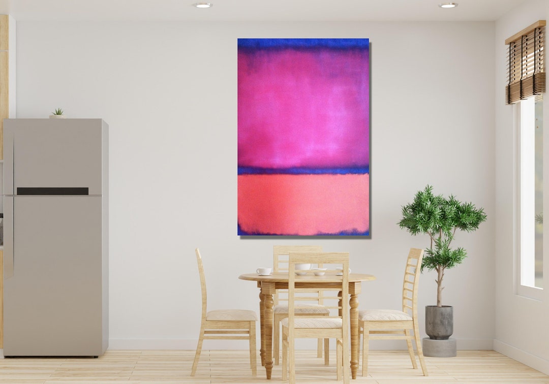 Mark Rothko Navy Blue and Pink and Purple Print Reproduction Rothko ...