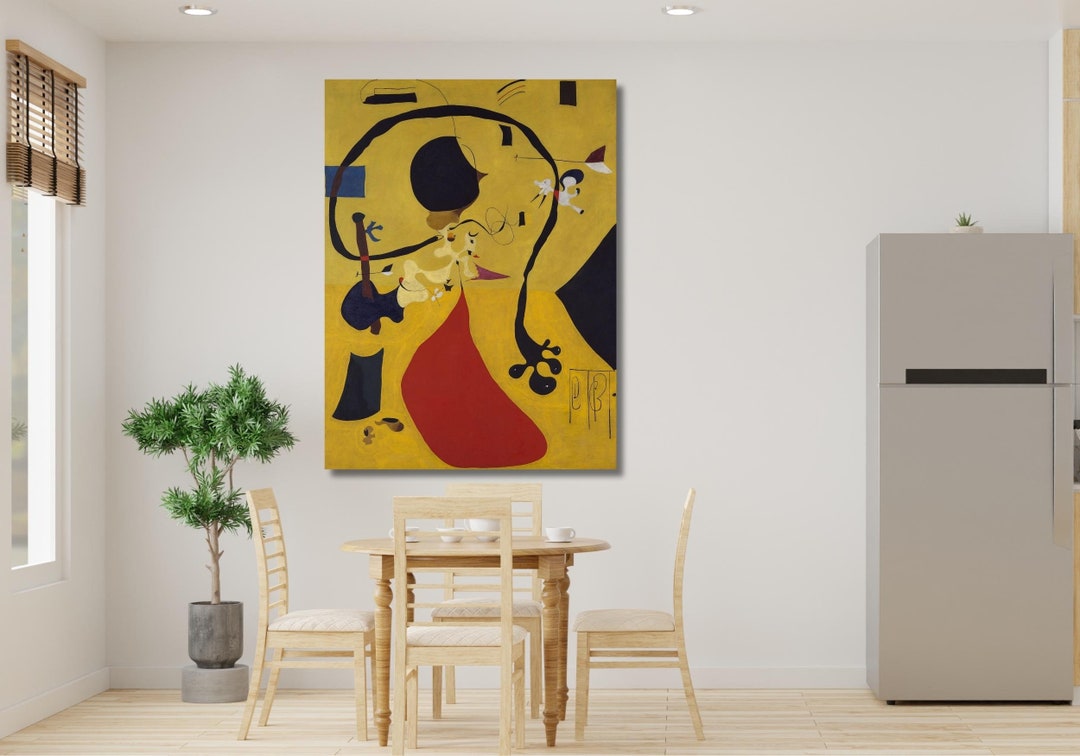 Joan Miro Dutch Interior (III) Oil Painting Prints, Joan Miro Artwork ...