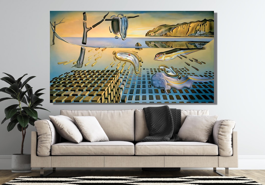 Salvador Dali Persistence of Memory Painting Print, Salvador Dali ...