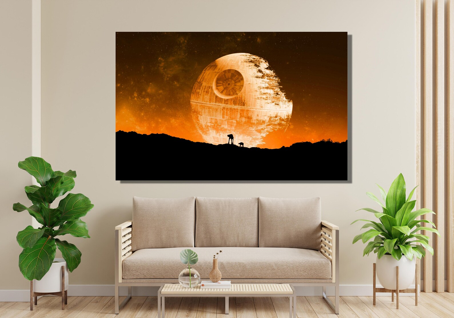 Starwars Poster Death Star Print Poster Wall Art,star Wars Print Art ...