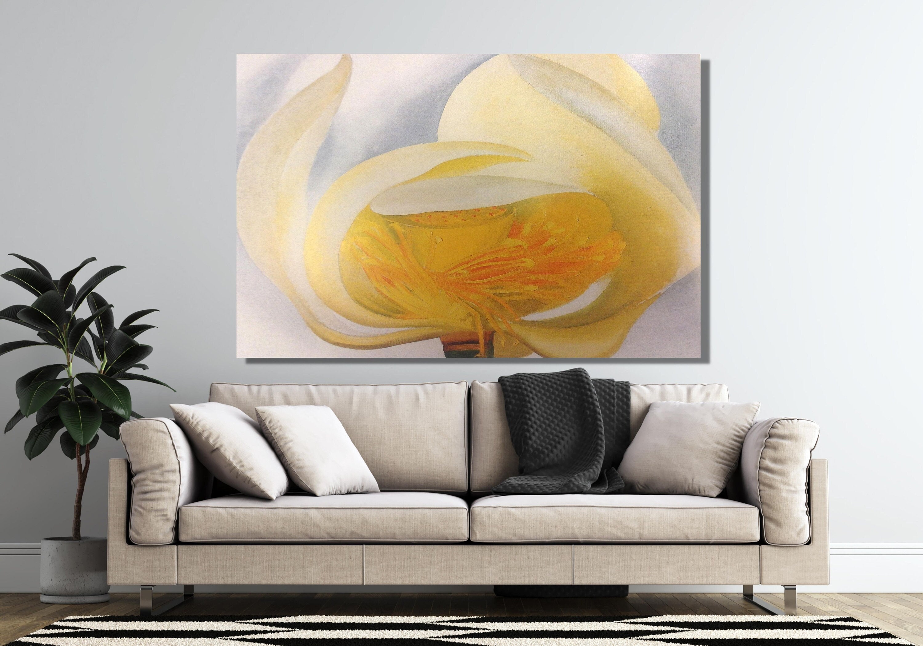 Georgia Okeeffe Flowers, Georgia O'keefe Print, O'keeffe Canvas ...