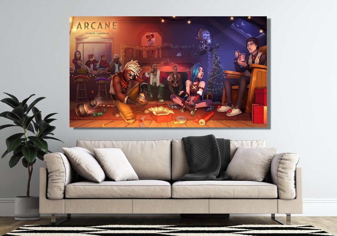 Arcane Jinx Poster, League of Legends Poster, Lol Heroes Poster Wall ...