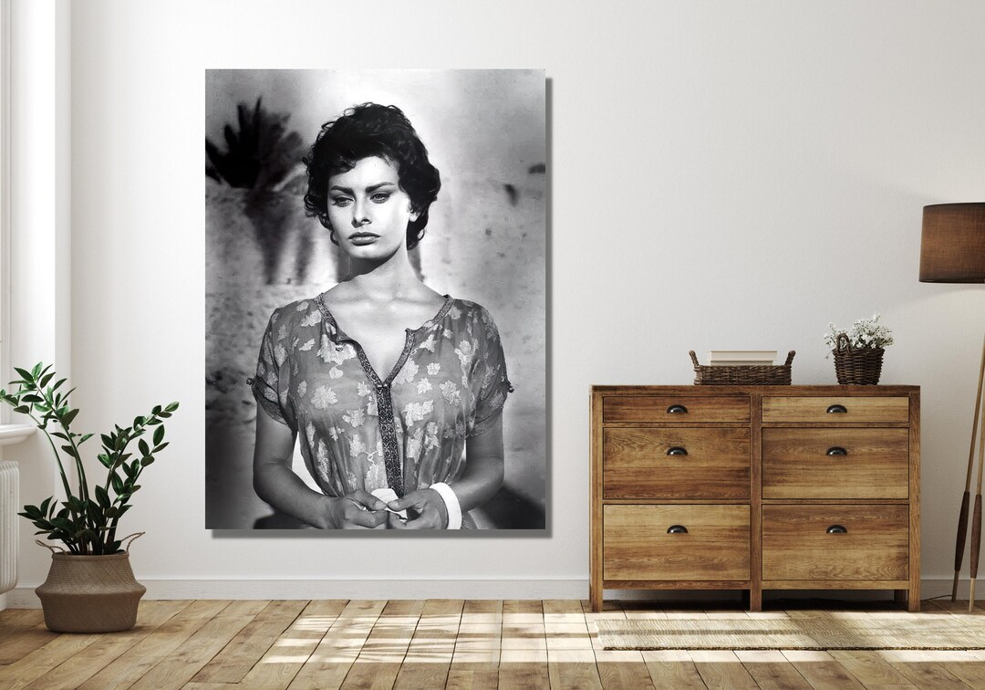 Sophia Loren Poster, Old Hollywood Cinema Actor Poster, Sophia Loren ...