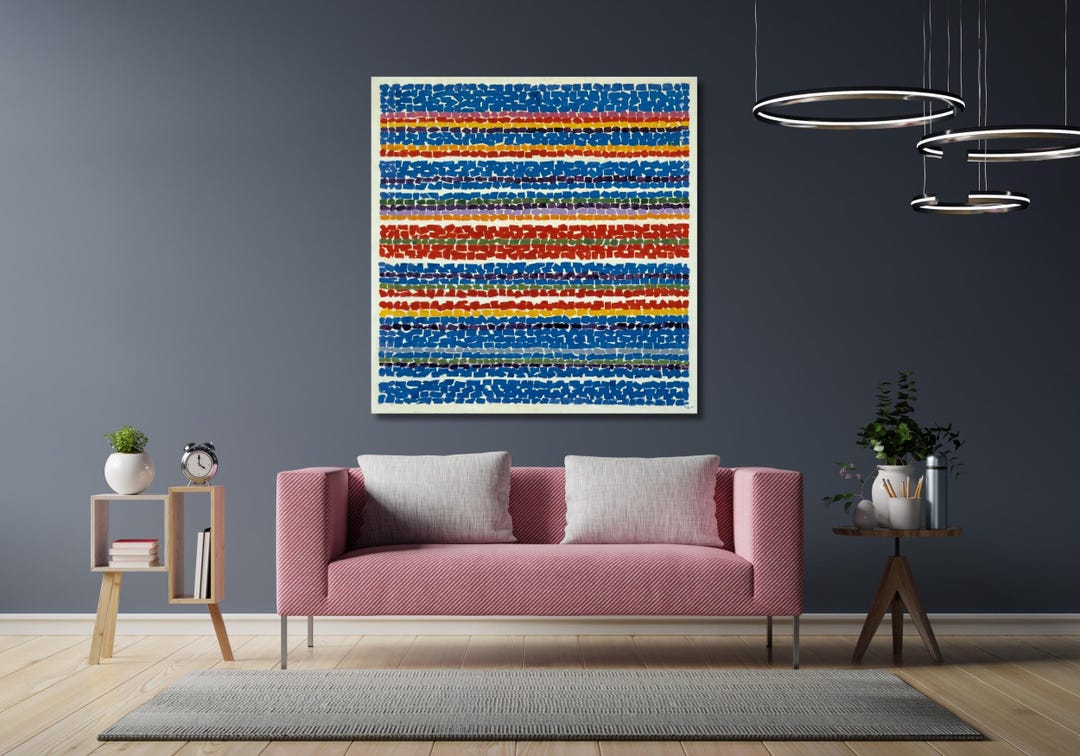 Piet Mondrian Light Blue Nursery Painting Prints, Neoplasticism ...