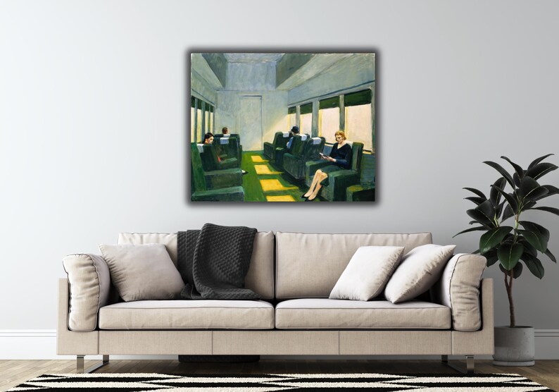 Edward Hopper Chair Car 1965 Oil Paintings Print, Edward Hopper Wall ...
