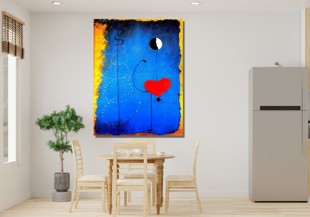 Joan Miro Dancer Painting Poster Canvas, Joan Miro Wall Art, Joan Miro ...