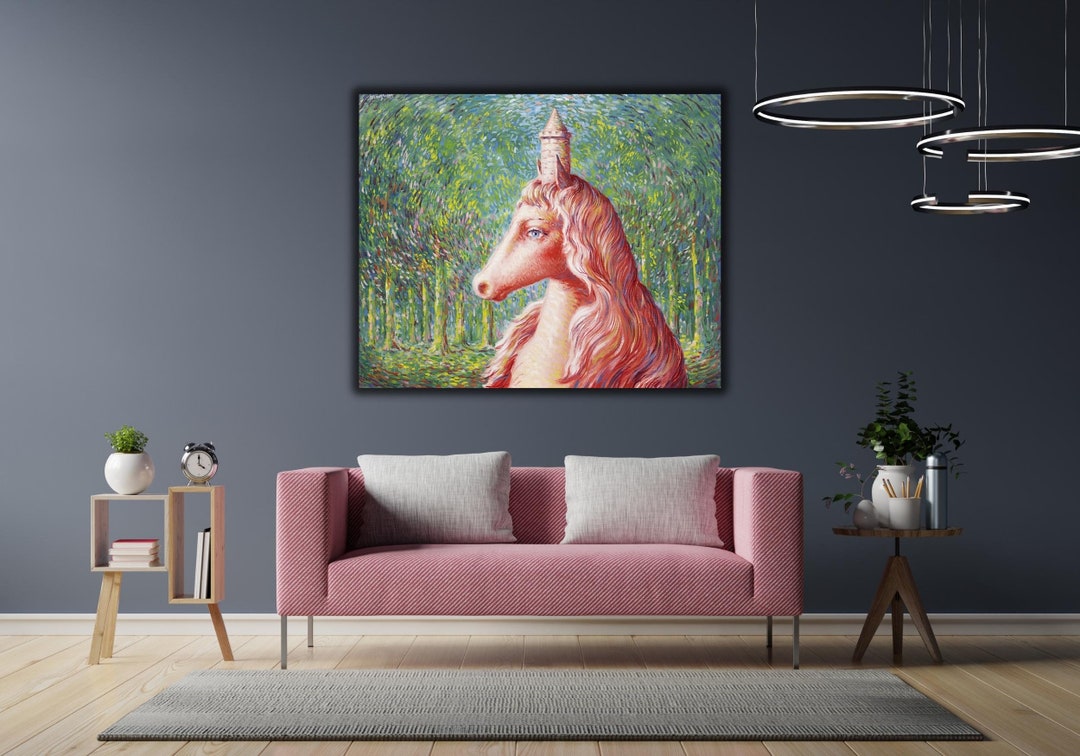 René Magritte the Fine Idea (1964 Belgium) Oil Paintings Print Art ...