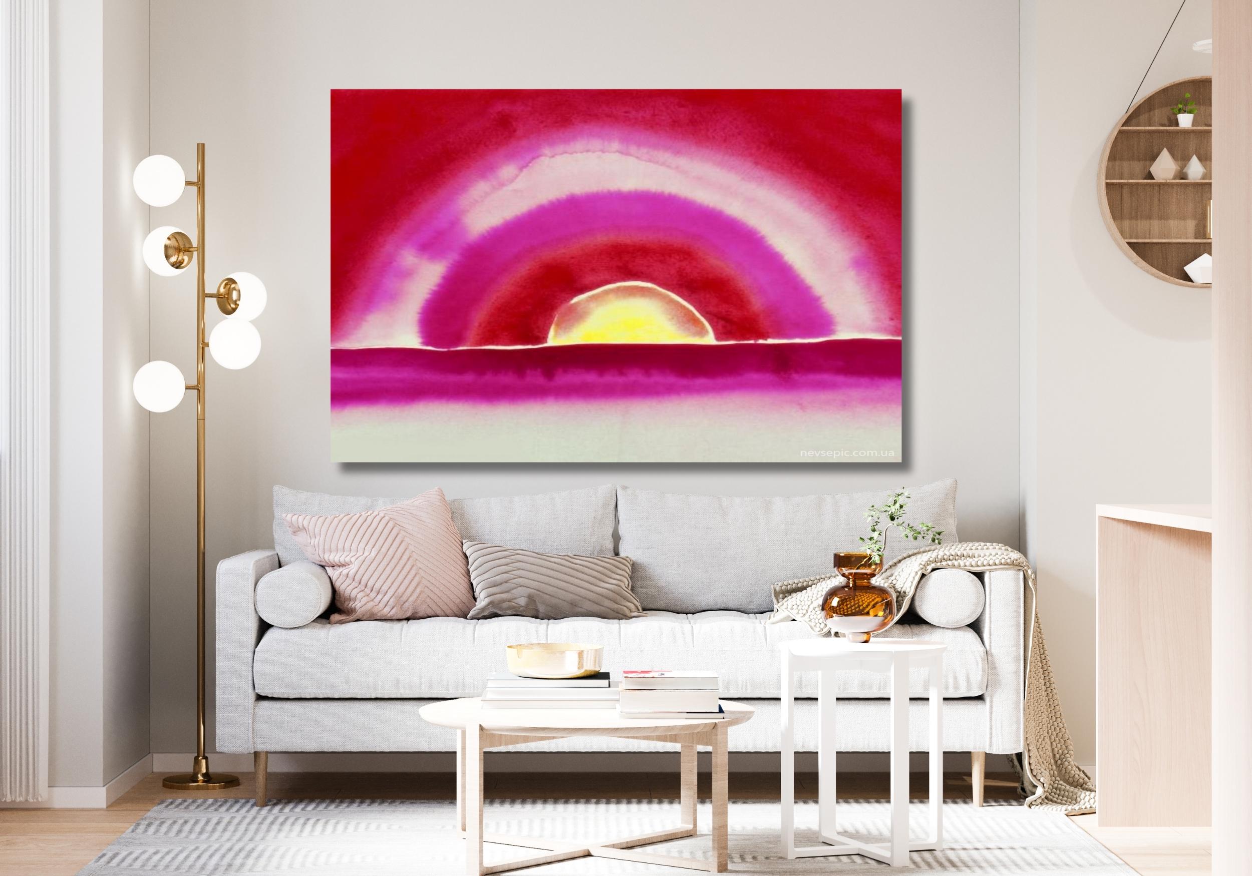 Georgia Okeeffe Sunrise Landscape Oil Painting Arts, Georgia O'keefe ...