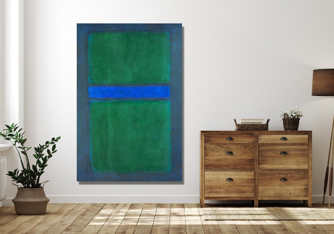 Mark Rothko Green and Blue Print Art Reproduction Rothko Reproduction ...