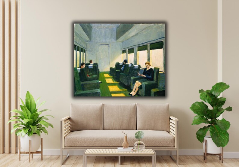 Edward Hopper Chair Car 1965 Oil Paintings Print, Edward Hopper Wall ...