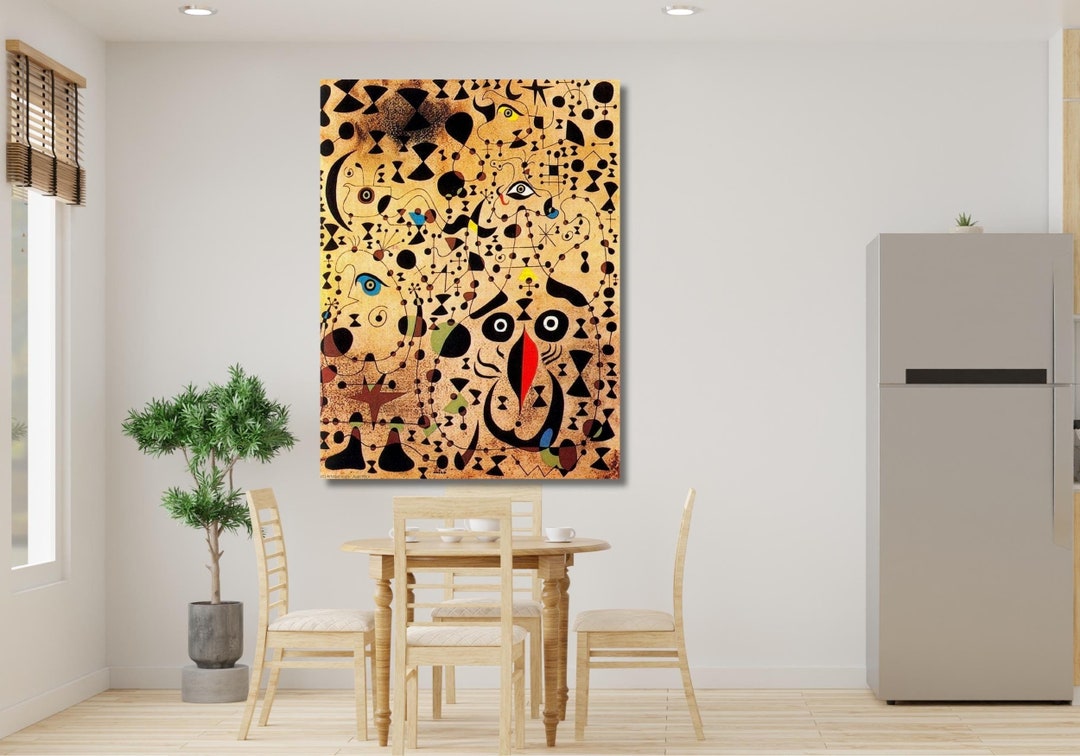 Joan Miro Dutch the Beautiful Bird Revealing the Unknown to a Pair of ...