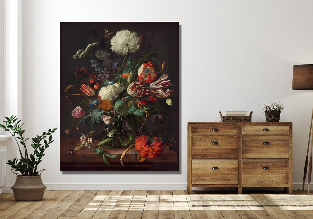 Jan Davidsz De Heem Vase of Flowers Oil Painting Prints, Jan Davidsz De ...