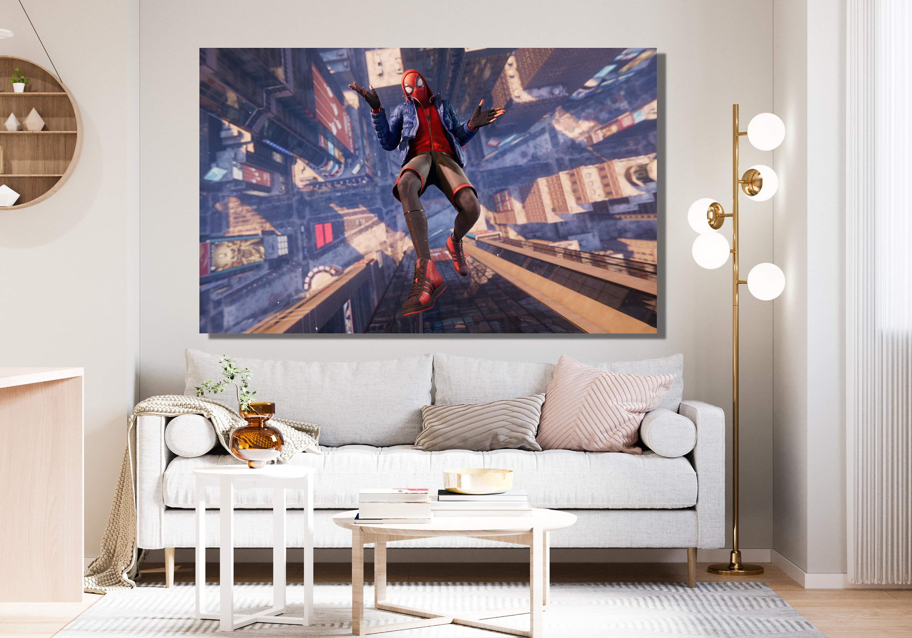 Miles Morales Poster Print Spiderman Wall Art Spiderman - Etsy
