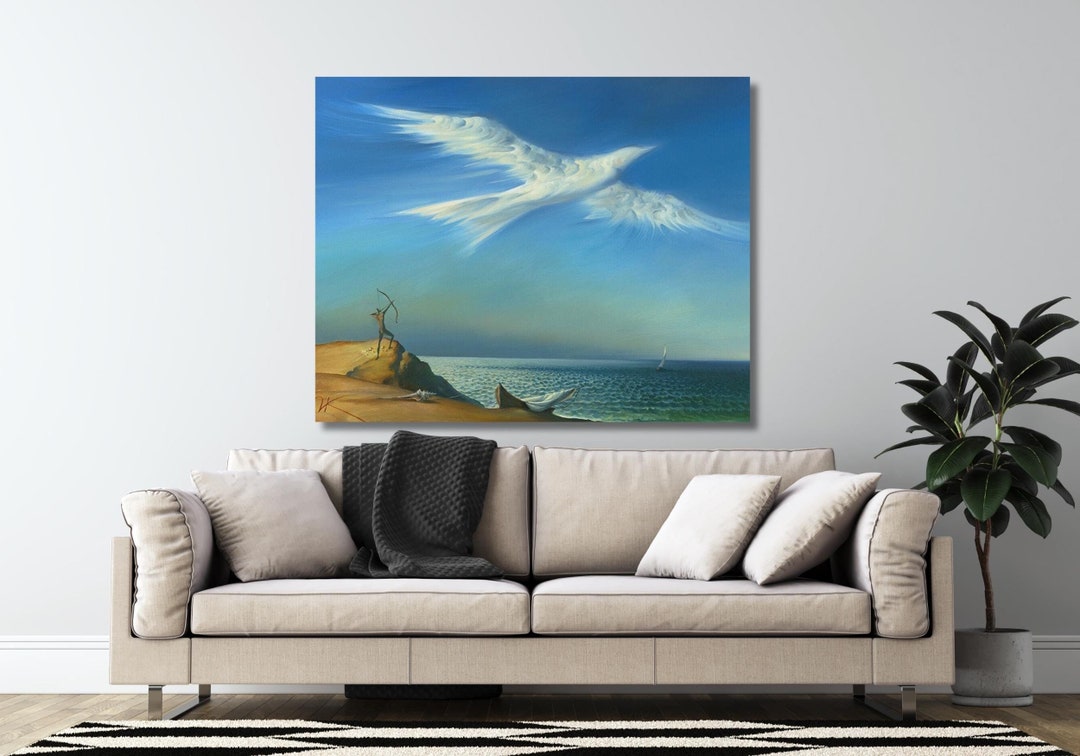 Vladimir Kush Bird From the Cloud Paintings, Surreal Abstract Painting ...