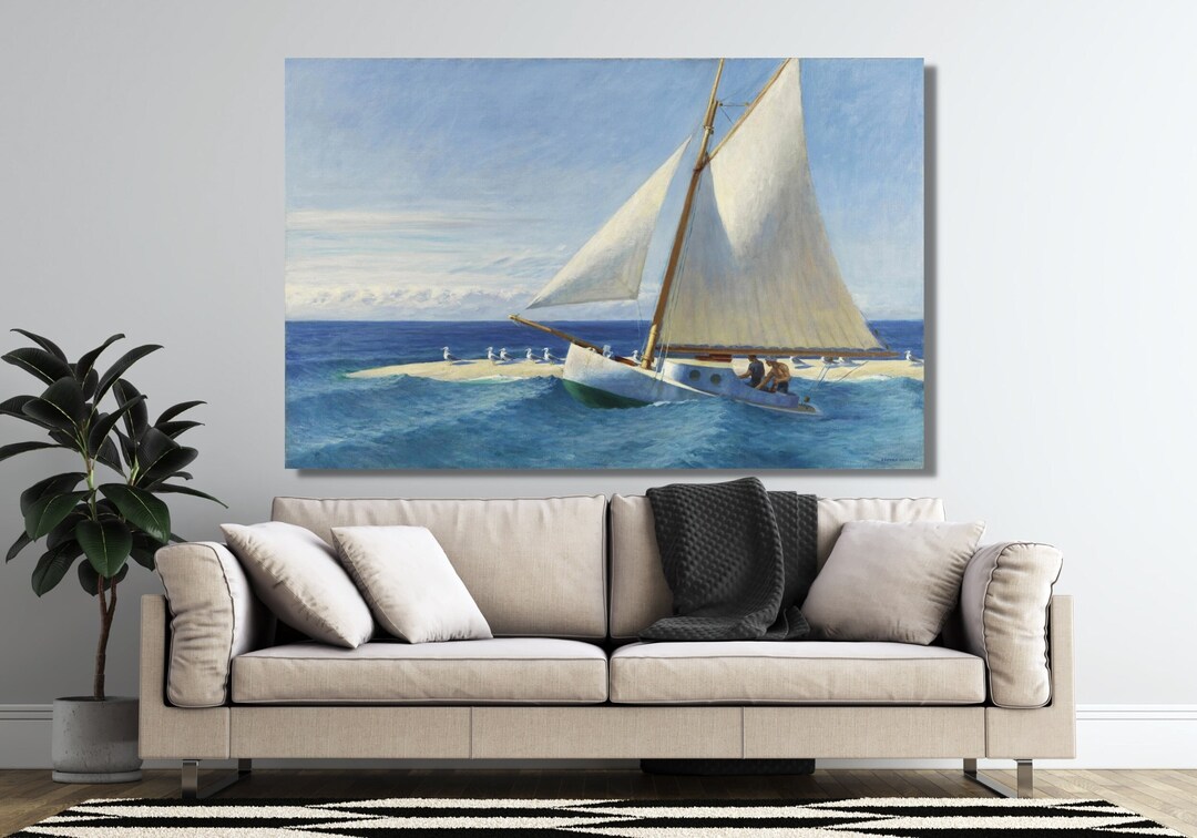 Edward Hopper Sailing Sports Painting Wall Art, Edward Hooper Poster ...