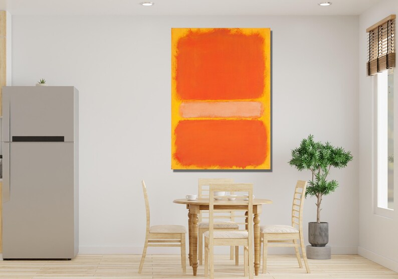 Mark Rothko Yellow and Orange Print Poster Art Reproduction - Etsy