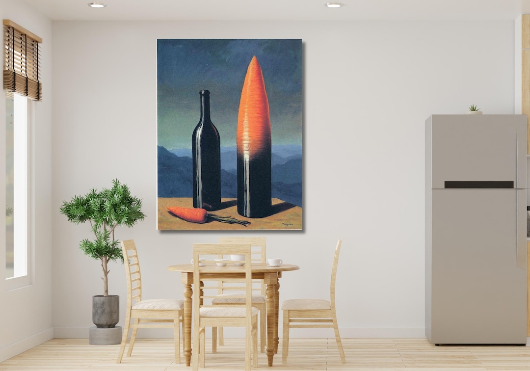 René Magritte the Explanation Painting Poster, Rene Magritte Wall Art ...