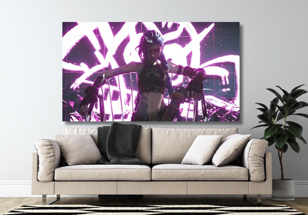 Lol Jinx Wall Art, Jinx Poster Art, Arcane Jinx Poster, League of ...