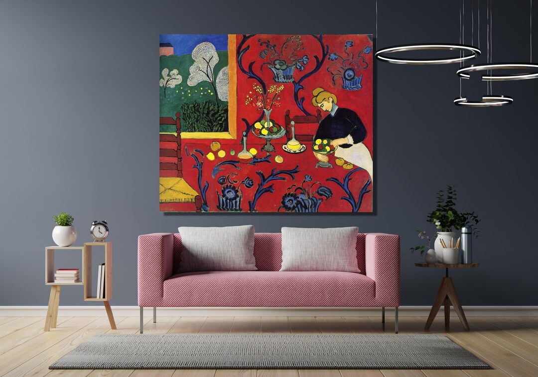 Henri Matisse Henri Matisse the Dessert Harmony in Red Oil Painting Art ...