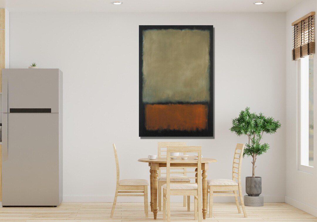 Mark Rothko Brown and Peach Color Print Poster, Mark Rothko ...