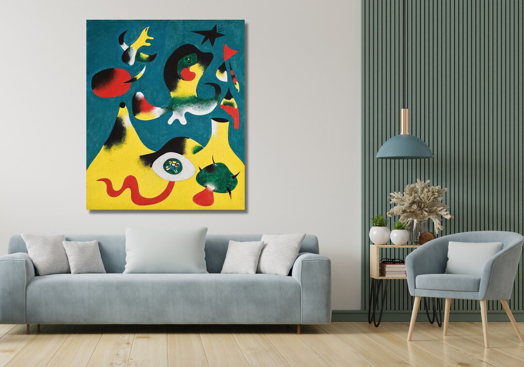 Joan Miro Playful Creatures and Political Themes Painting, Joan Miro ...