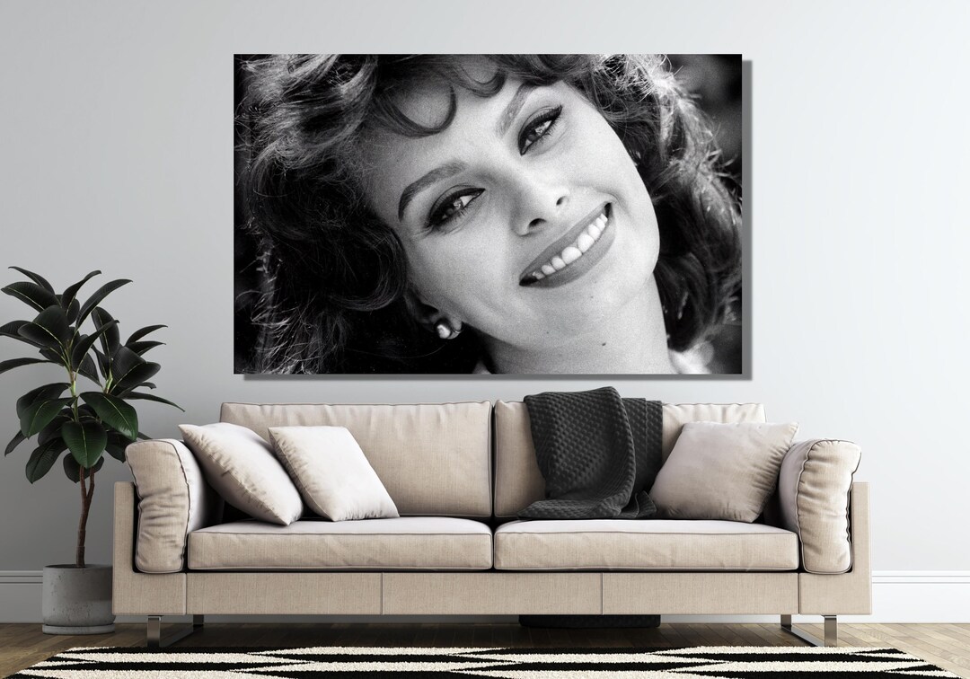 Sophia Loren Poster Wall Art, Sophia Loren Canvas Print Art, Best ...