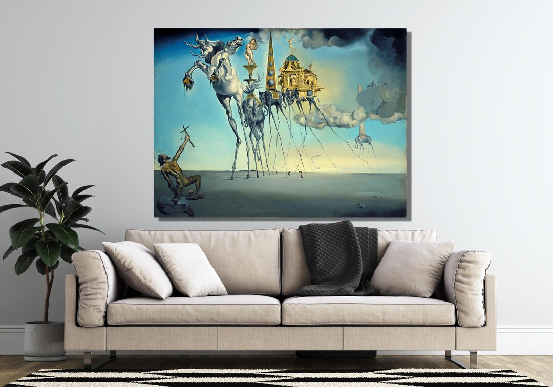 Salvador Dali the Temptation of St. Anthony Painting, Salvador Dali ...