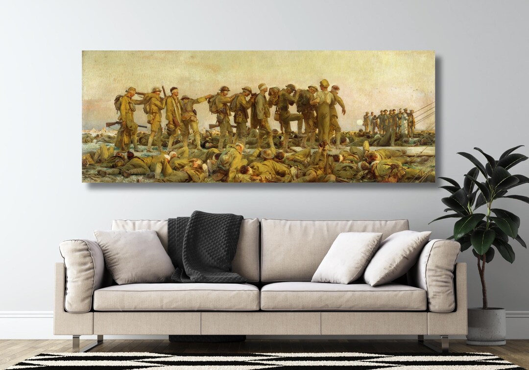 John Singer Sargent Gassed (1918-1919) Painting Poster Canvas Wall Arts ...