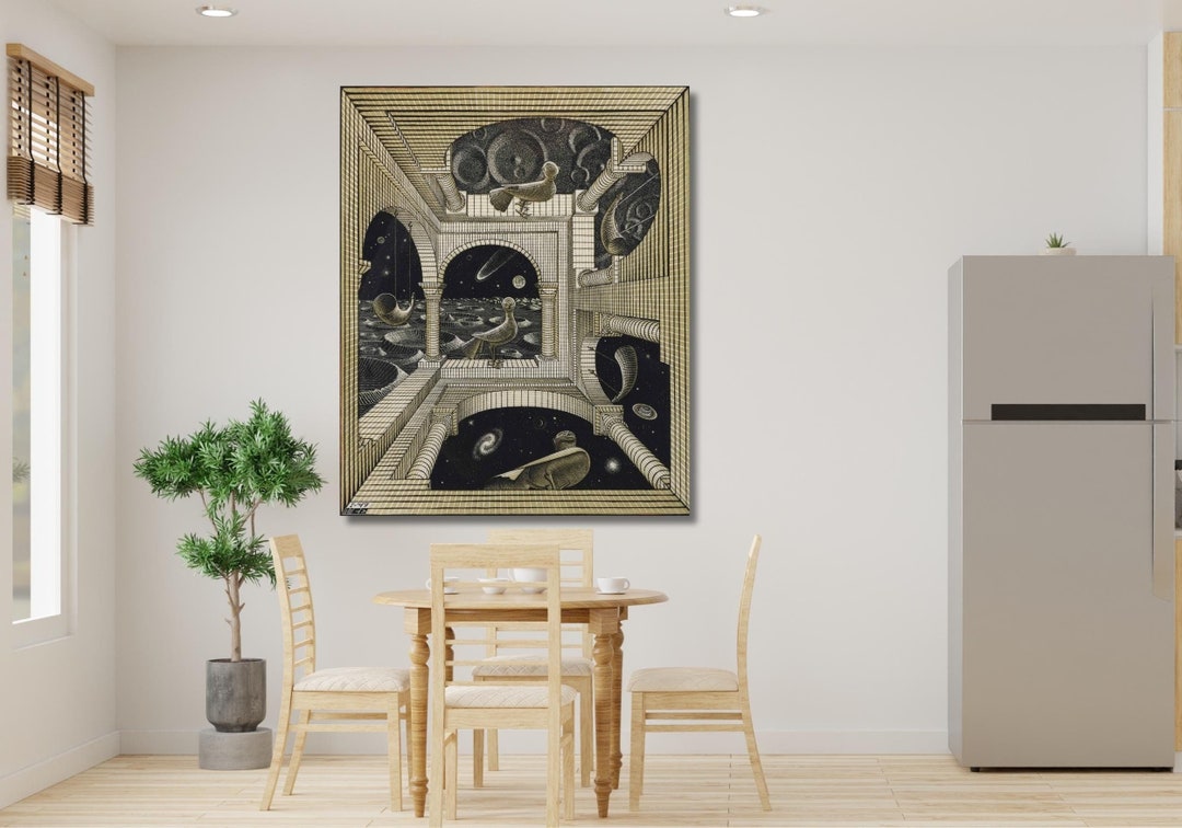 Maurits Cornelis Escher Another World 1947 Painting, M.C. Escher ...