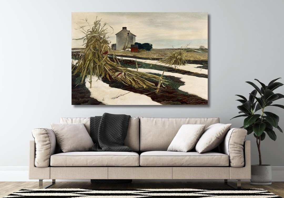 Winter Fields by Andrew Wyeth Painting Print, Andrew Wyeth Winter ...