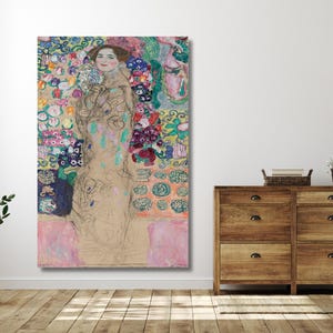 Gustav Klimpt Portrait of Maria Munk Painting Print, Gustav Klimpt ...