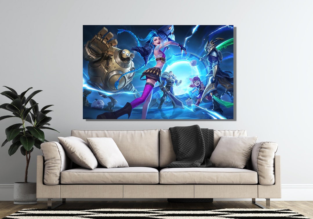 Lol Jinx Poster Art, League of Legends Poster, Lol Jinx Poster Art, Lol ...