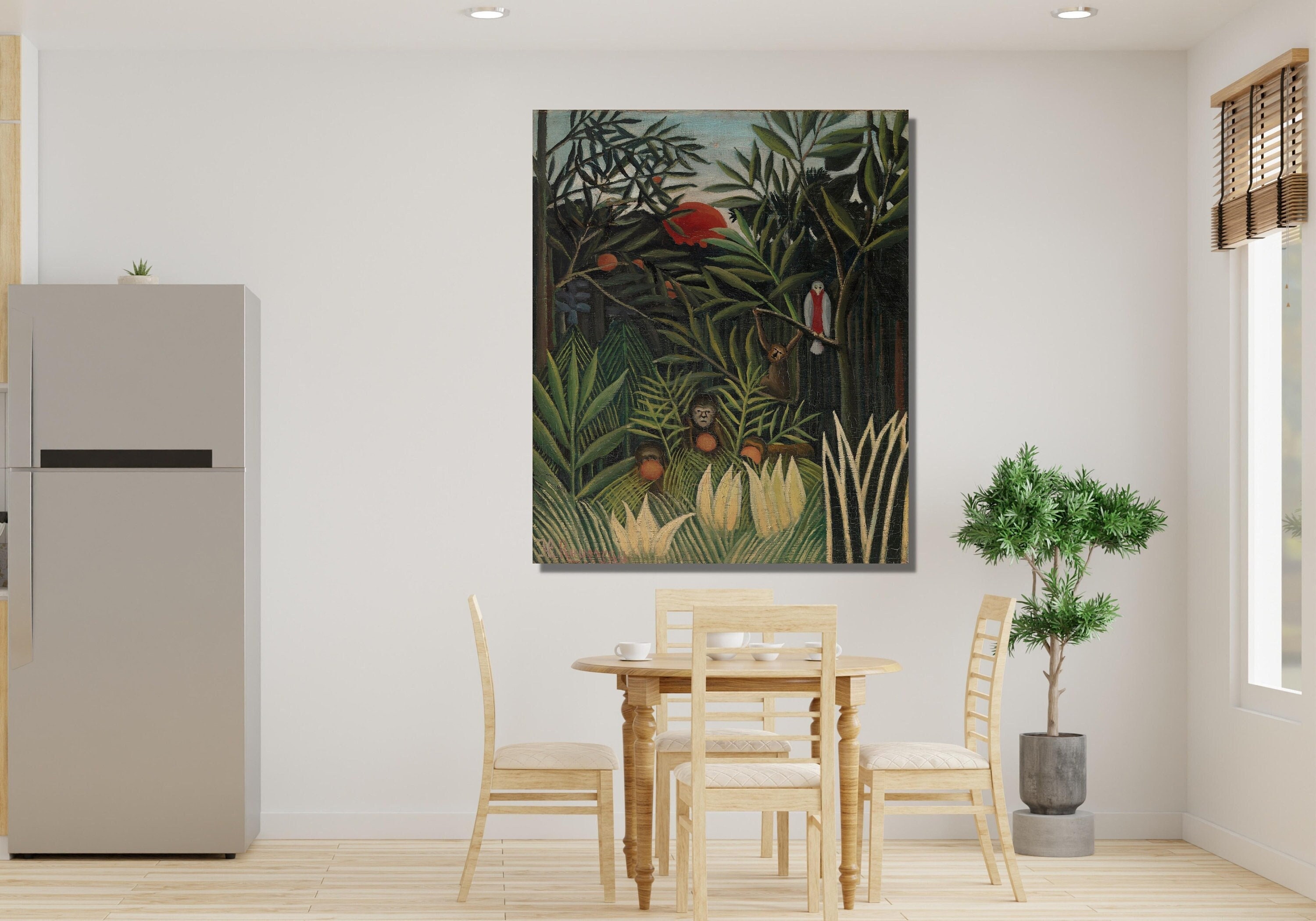 Henri Rousseau Print ,henri Rousseau Landscape Poster Canvas Wall Art ...