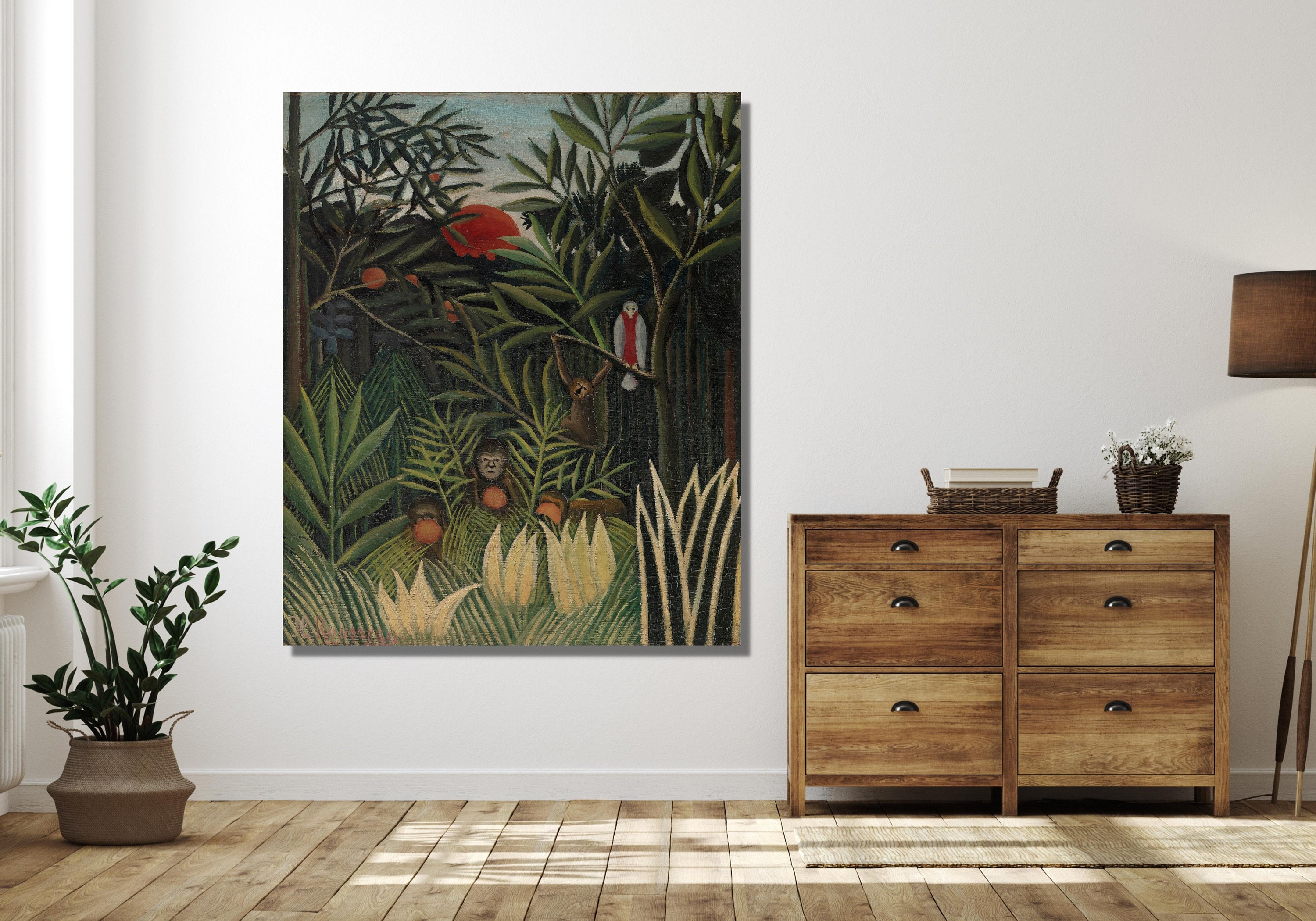 Henri Rousseau Print ,henri Rousseau Landscape Poster Canvas Wall Art ...